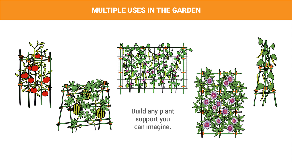 Twenty (20) Sturdy Steel Garden Stakes (available in lengths of: 2.5' 3 ...